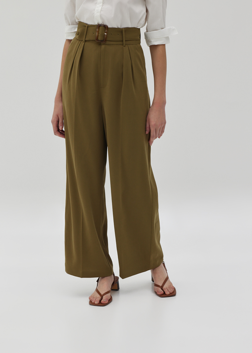 Buy Leilani Belted Straight Leg Pants @ Love, Bonito Singapore | Shop ...